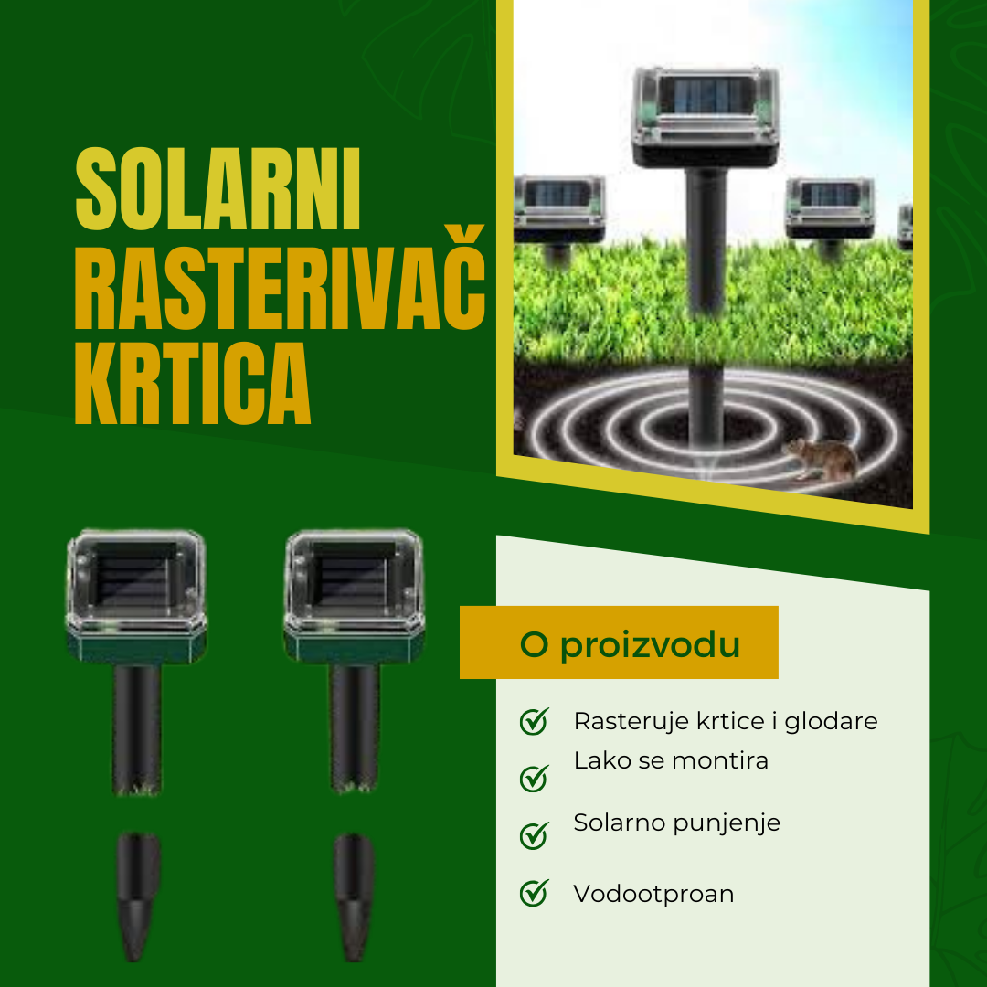 Solarni rasterivač krtica zmija i miševa - Bandalu
